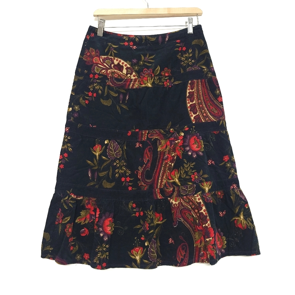 Yessica Vintage Courtney Persion, Floral Design Skirt - Gem